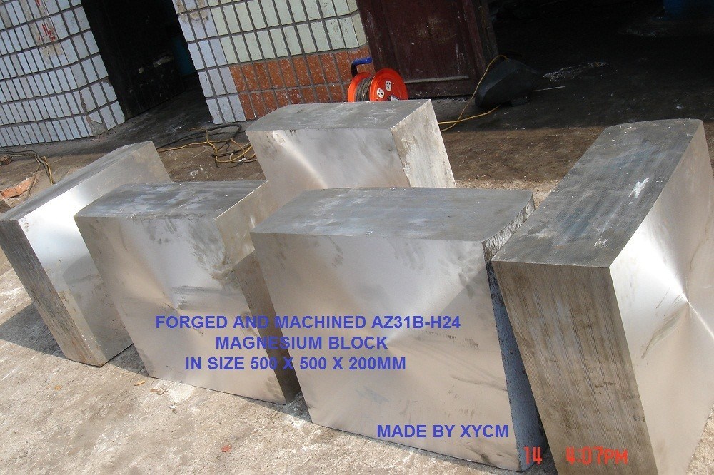 Forged AZ61 AZ80 AZ91 AM60 magnesium alloy slab 400x960x2500mm, cut to ...